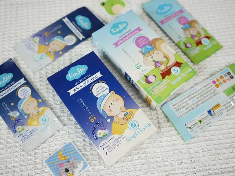 รีวิวสติ๊กเกอร์หัวหอมของคินดี้ (Kindee) ช่วยให้หายใจโล่งสบาย ด้วยกลิ่น ...